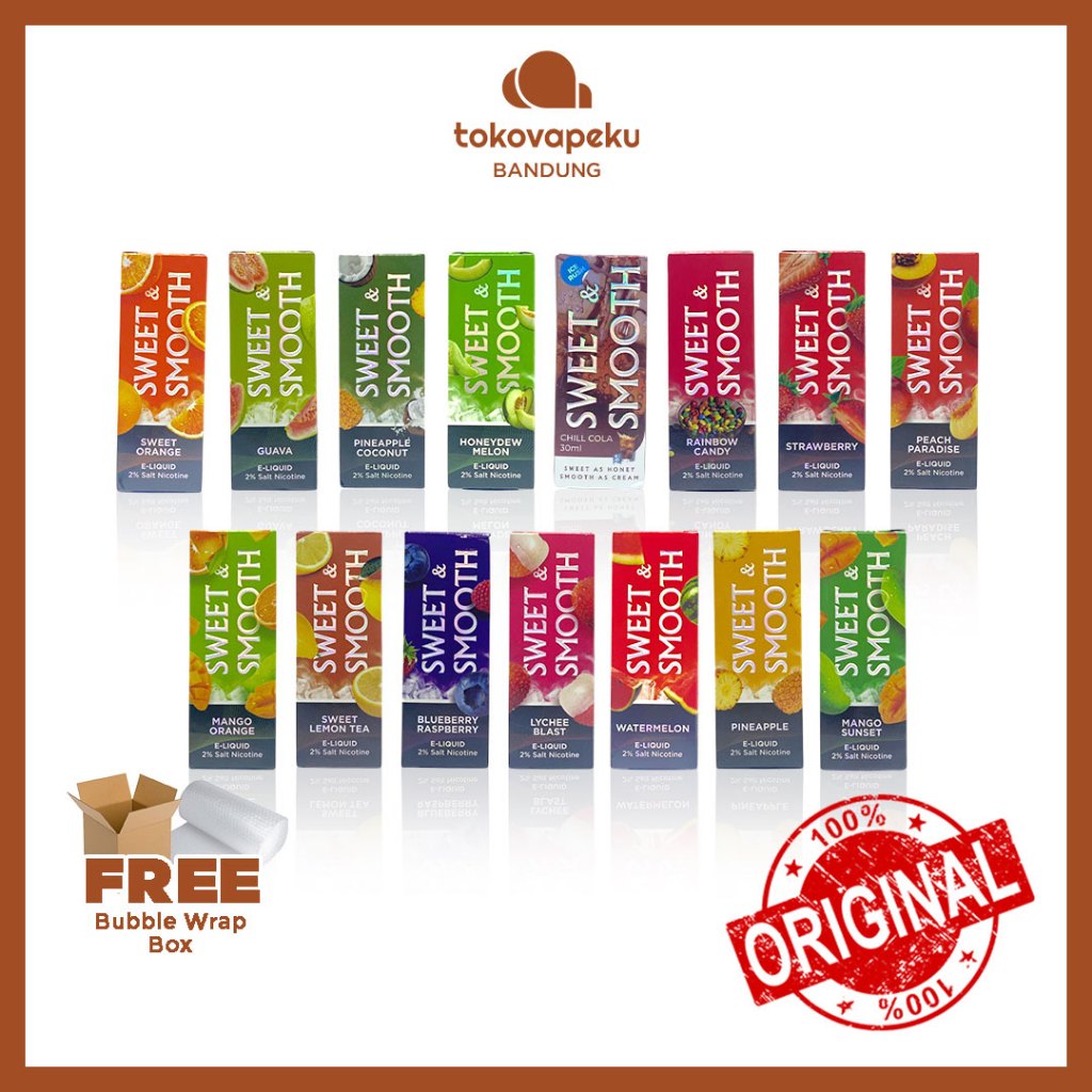 Jual SWEET AND SMOOTH FRUIT BEVERAGE SALTNIC 20MG 30ML ORIGINAL by ...