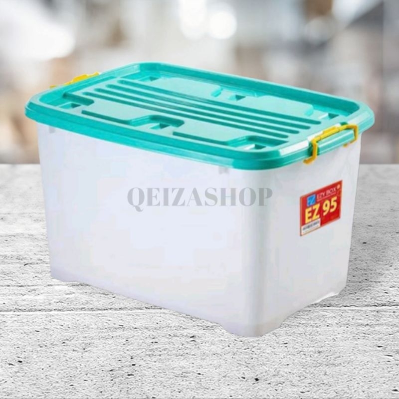 Jual Ezy Box Container Box Plastik 95 Liter Kotak Penyimpanan BESAR ...