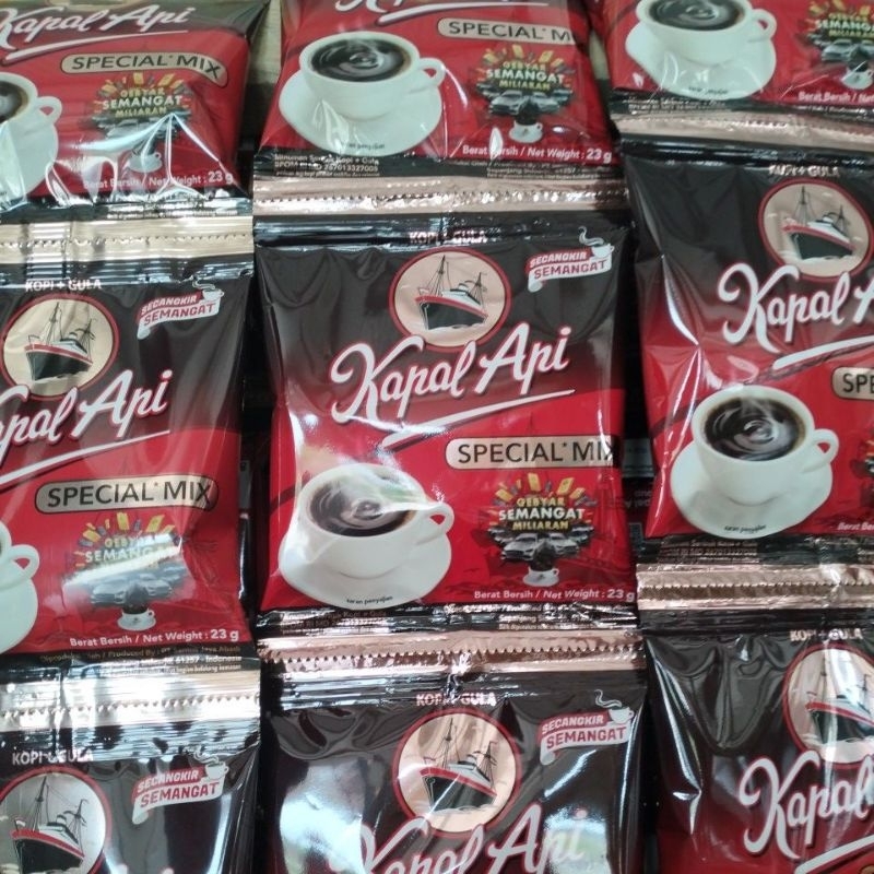 Jual Kopi Kapal Api Special Mix RENCENGAN (isi 10 sachet) | Shopee ...