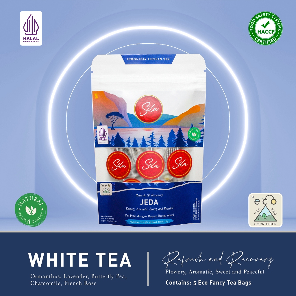 Jual SIla Artisan Tea - Jeda - White Kraft Pouch - Teh Premium - White ...