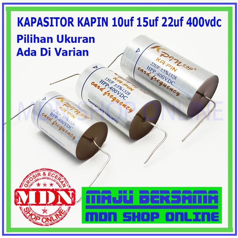 Jual Kapasitor Nonpolar Ka Pin 10uf 15uf 22uf 400v Dc - Ka-pin Kapin ...