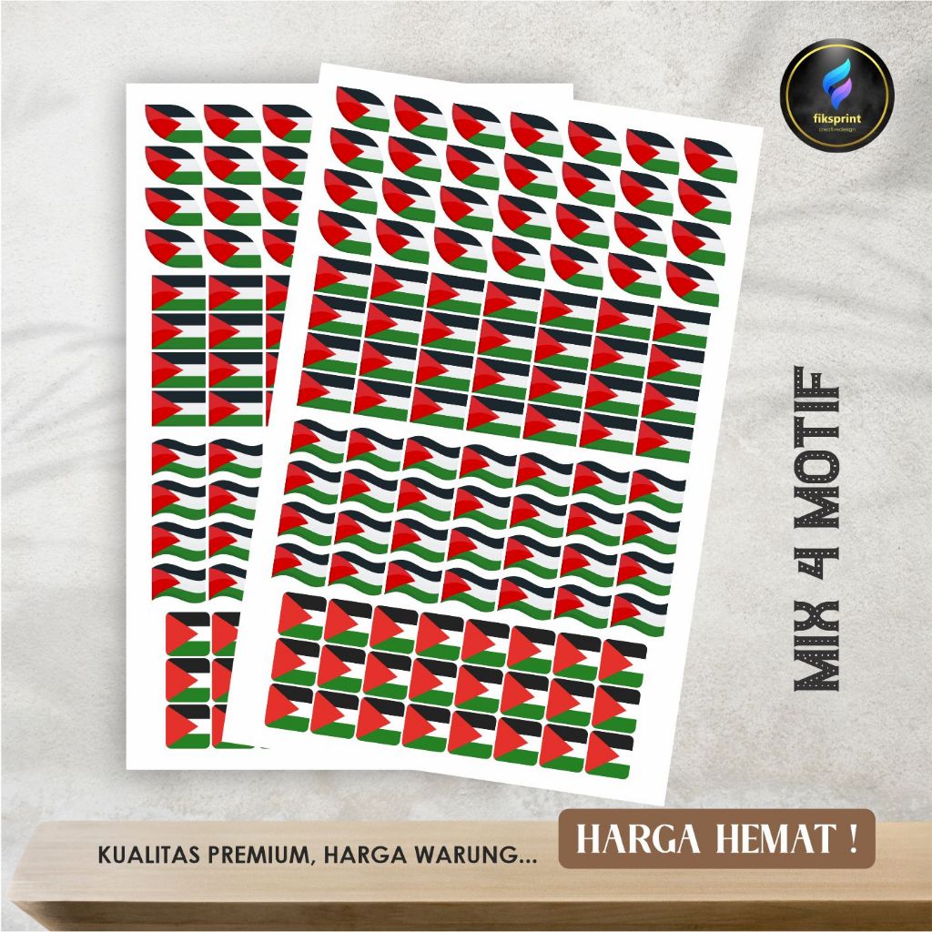Jual (isi 100 pcs) Stiker pipi palestine - tempelan pipi palestina ...