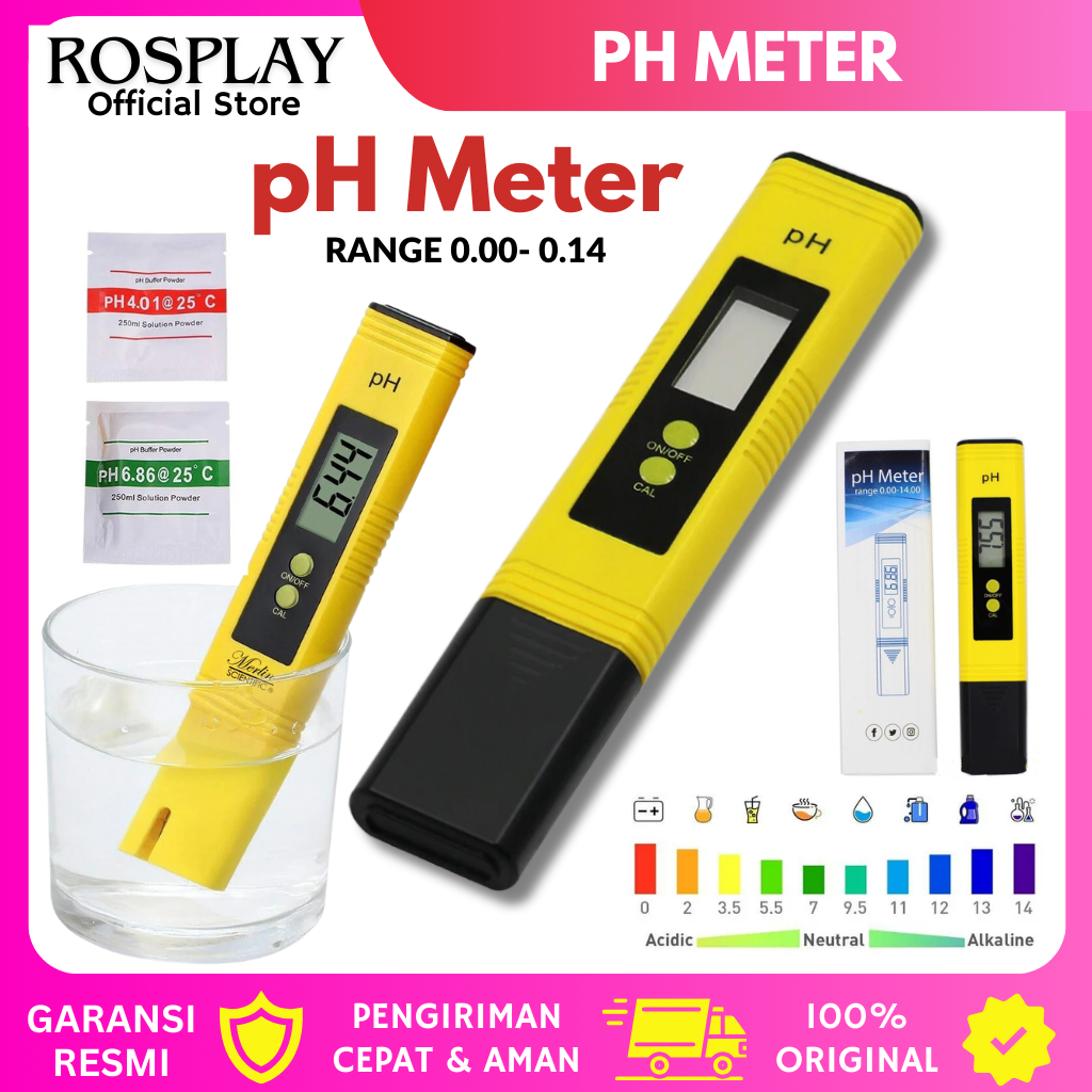 Jual Ph Meter Alat Ukur Air Hidroponik Ph Meter Digital Ph Air Digital ...