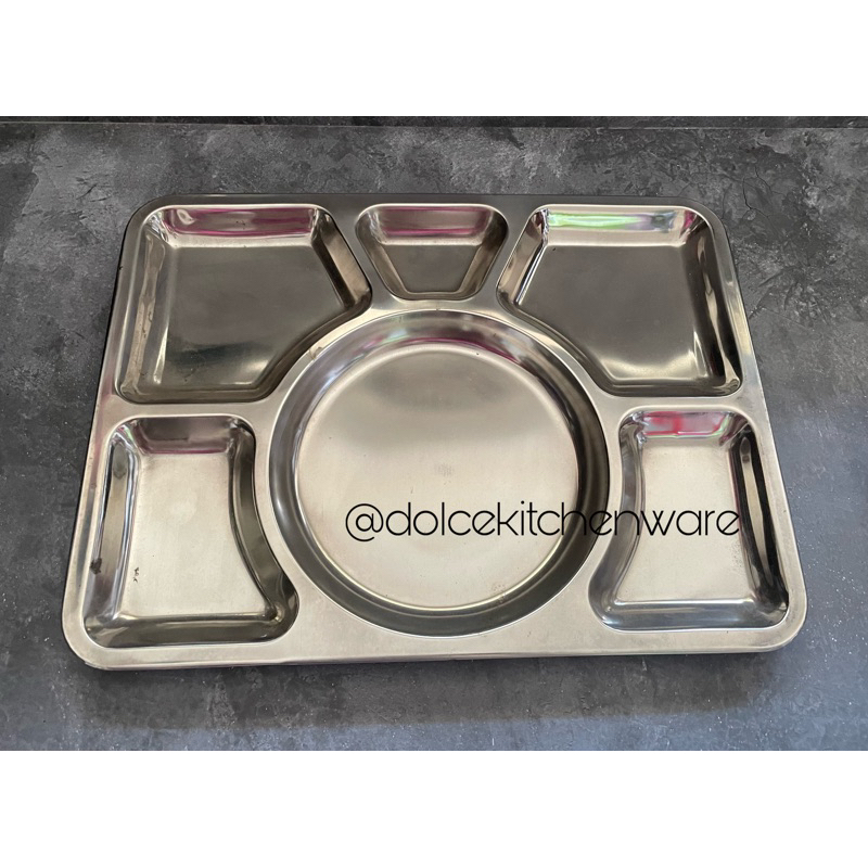 Jual 555 Nampan Mess Tray Kafetaria Kantin Stainless Tebal Anti Karat ...