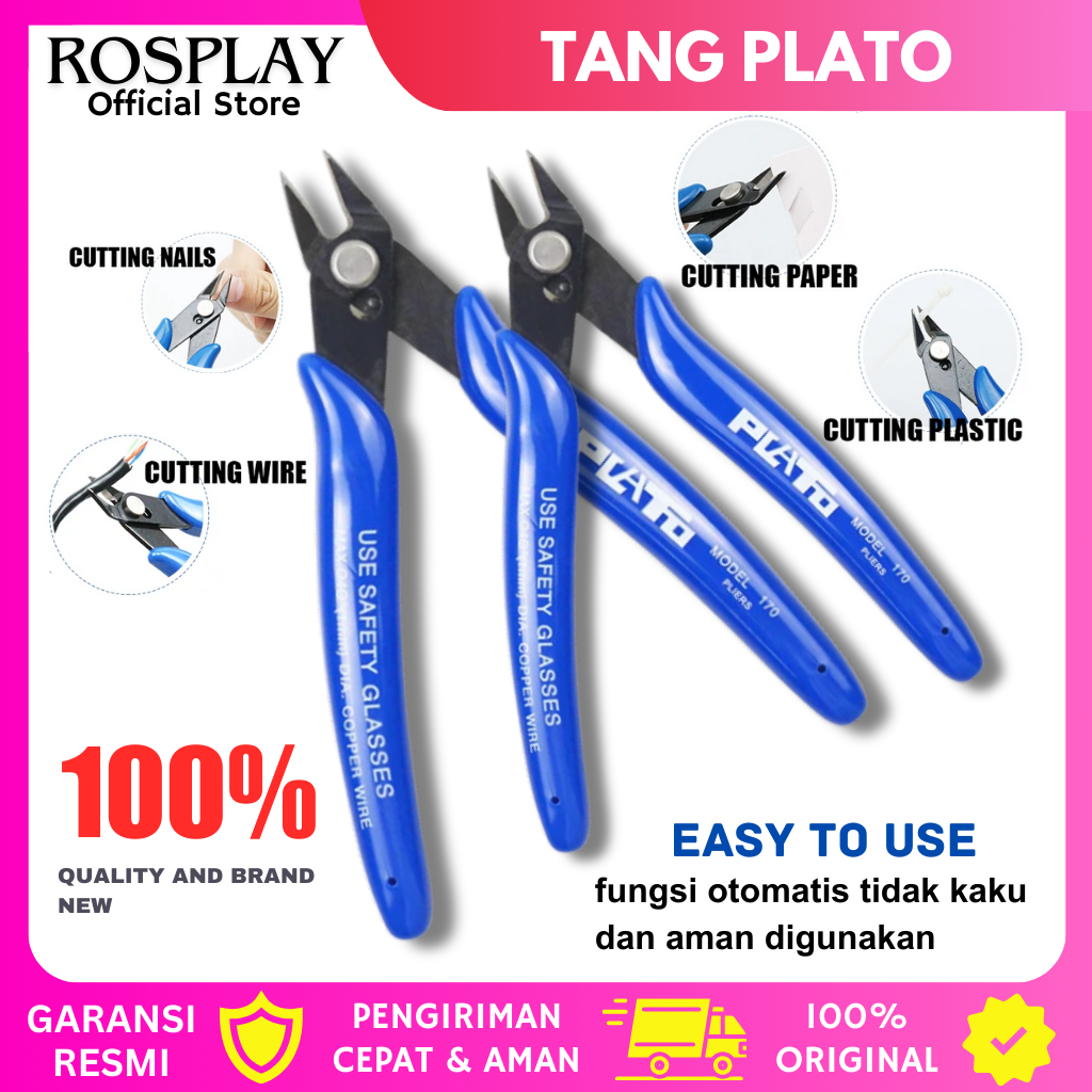 Jual Tang Potong Kawat Tang Plato Wire Cutter Nipper Mini Plier ...