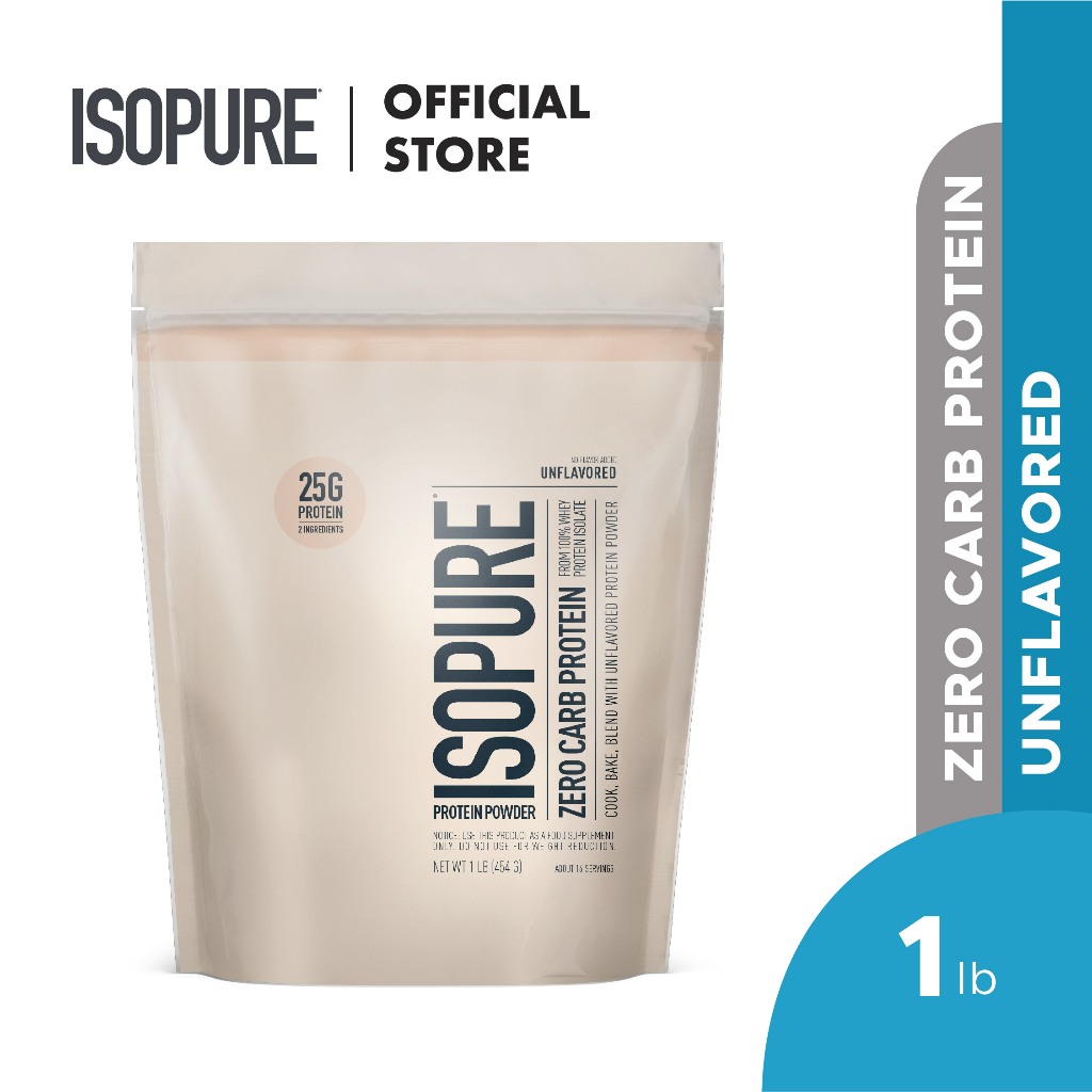 Jual Isopure Whey Protein Isolate Unflavored 1 Lb | Shopee Indonesia