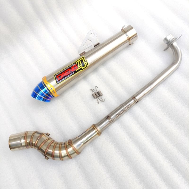 Jual Daeng sai4 open spec pipe and big elbow for xrm 125 xrm 110 wave ...