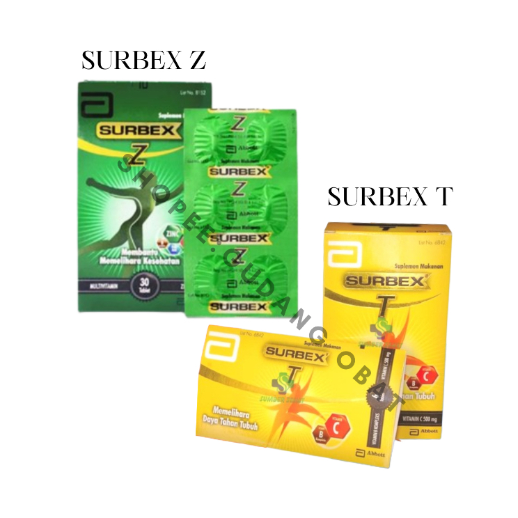 Jual Surbex Z Tablet 6 S, Surbex T Tablet 6s - Vitamin B Komplek Dan ...
