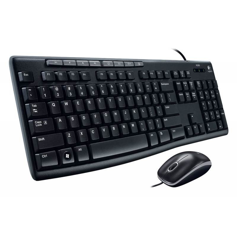 Jual Logitech MK200 Combo Keyboard & Mouse Wired Garansi Resmi | Shopee ...