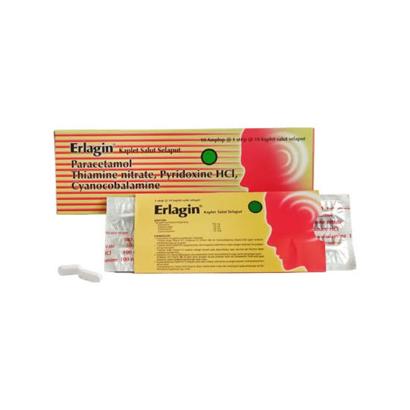 Jual ERLAGIN TABLET PER BOX ISI 10 STRIP | Shopee Indonesia