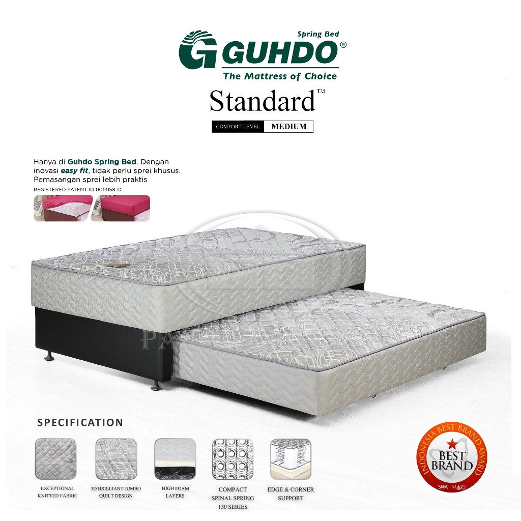 Jual 2in1 Standard TANPA SANDARAN 90 100 120 140 160 180 - Spring bed Guhdo | Shopee Indonesia