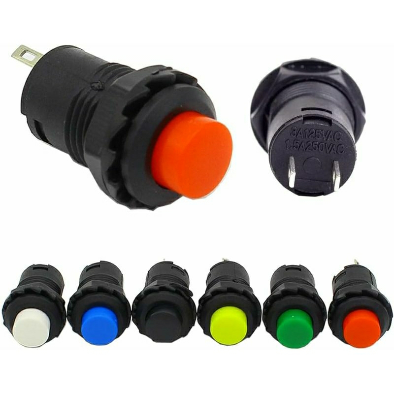 Jual Push Buttons tekan on lepas of Switch AC1.5A/230V 12V Non ...