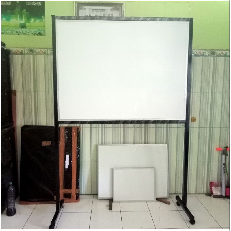 Jual Papan Tulis Whiteboard Full Standing Besi 90x120 cm | Shopee Indonesia