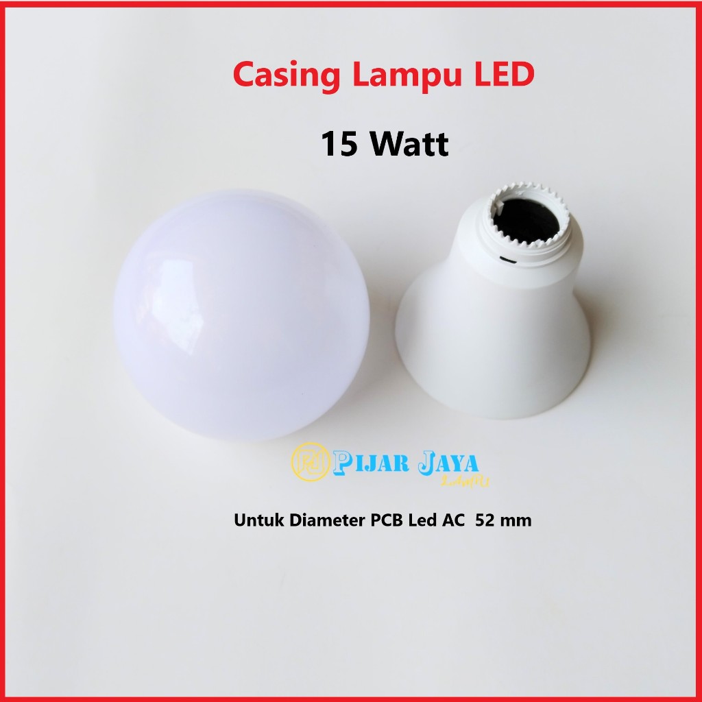 Jual Casing Lampu LED 15 Watt D - 52MM Model Bulat A-Bulb 15W | Shopee Indonesia