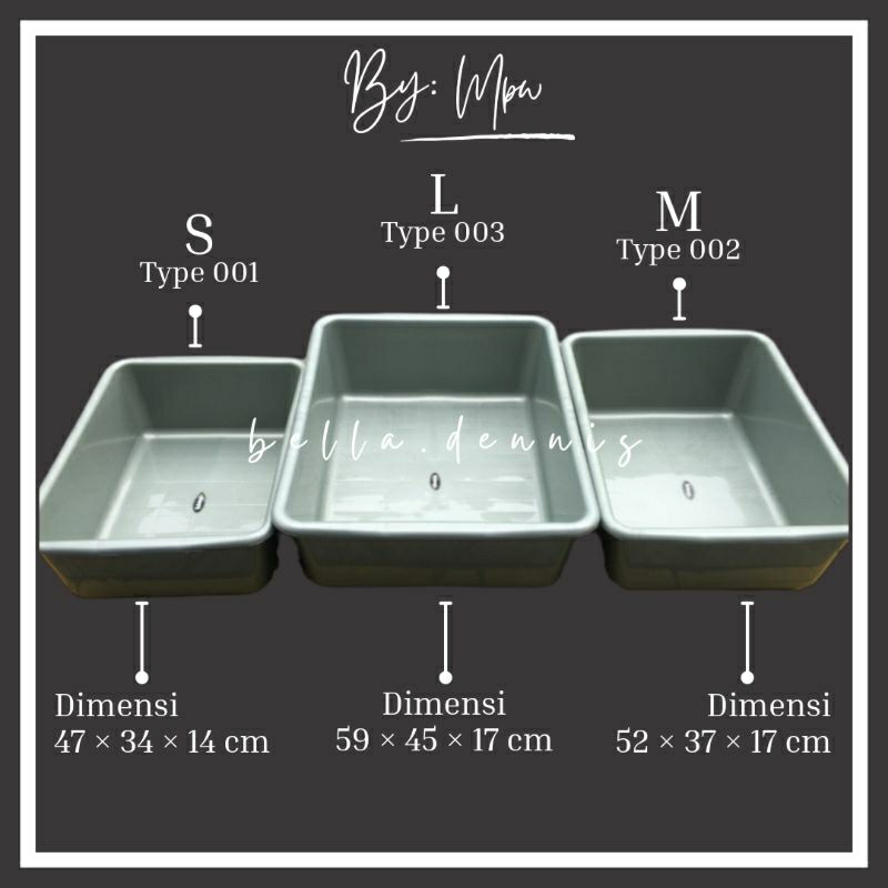 Jual Bak Segi Plastik / Bak Hidroponik / Wadah Pasir Kucing / Bak Kotak ...