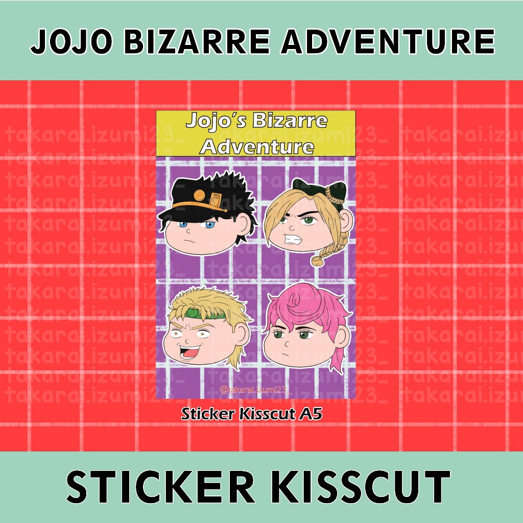 Jual [BACA DESKRIPSI] Jojo's Bizarre Adventure | Sticker | By: Takarai ...