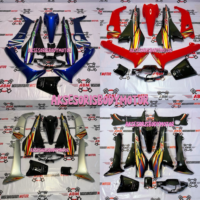 Jual MURAH!! COVER FULL BODY HALUS SUPRA FIT LAMA WARNA BIIRU, MERAH ...