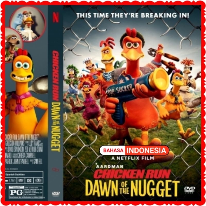 Jual KASET FILM CHICKEN RUN DOWN OF THE NUGGET DUBBING BAHASA INDONESIA ...