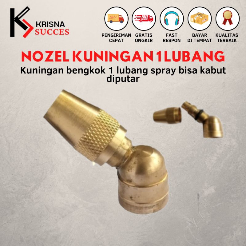 Jual NOZZLE KUNINGAN KEPALA SPRAYER SPUYER 1 LUBANG BENGKOK SAKAI LURUS ...