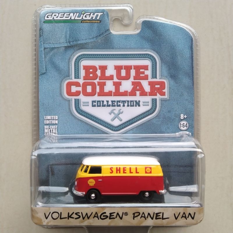 Jual Greenlight VW Volkswagen Type 2 Panel Van Shell Gulf Blue Collar ...