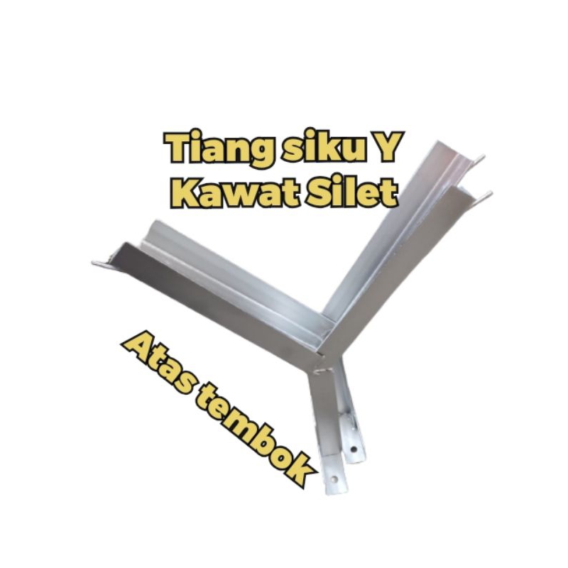 Jual Tiang siku Y untuk pemasangan kawat silet | Shopee Indonesia