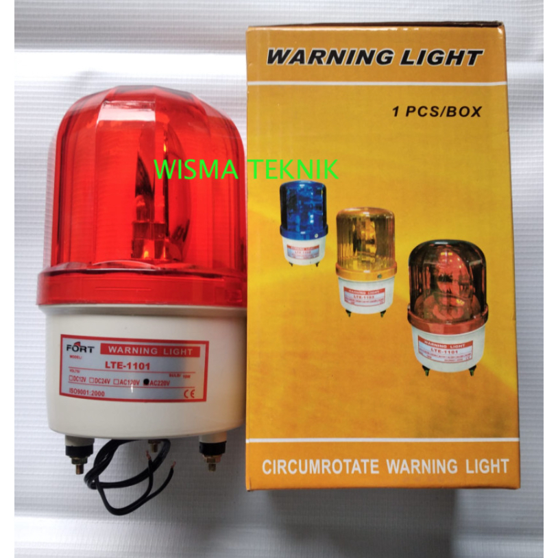Jual WARNING LIGHT ROTARY 4" 220 VAC FORT LTE-1101 | Shopee Indonesia