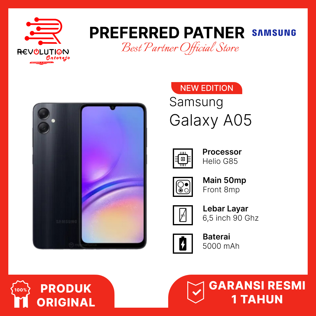 Jual Samsung Galaxy A05 4GB/64GB, 4GB/128GB, 6GB/128GB, 50MP+PDAF with ...