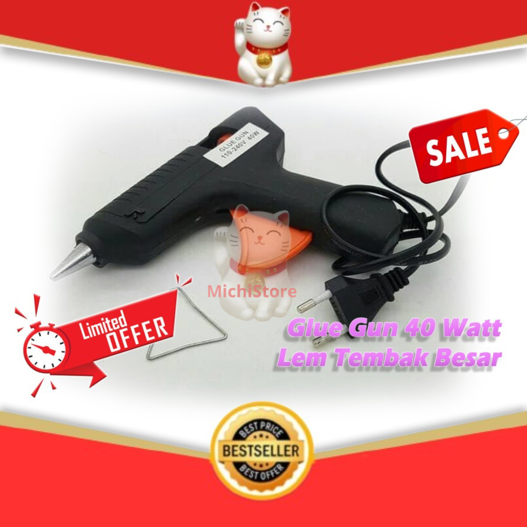 Jual MU - 0516 Pistol Lem Tembak Besar Glue Gun 40watt Alat Perekat ...