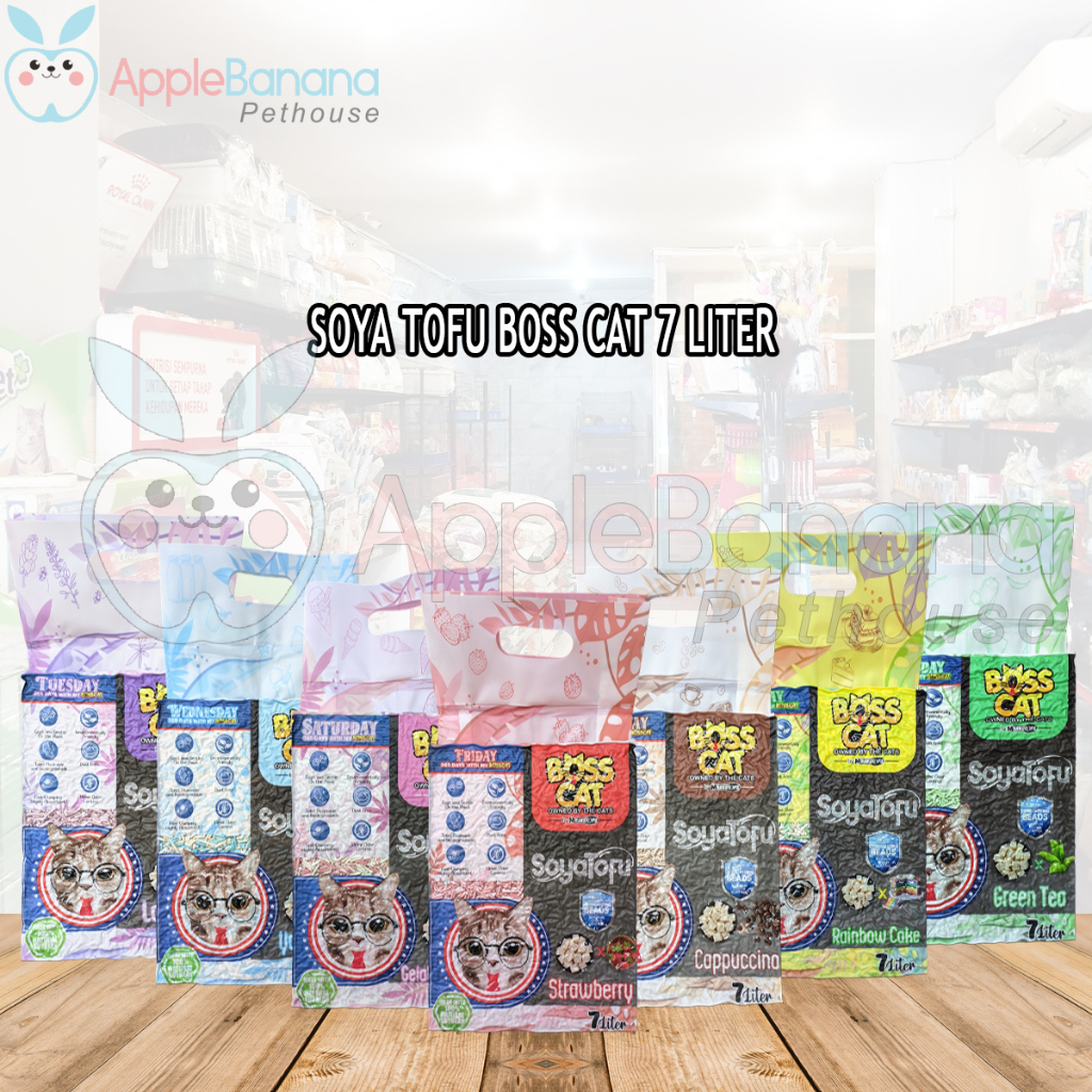 Jual Pasir kucing Boss cat tofu soya 7L / BossCat Pasir Kucing soya ...