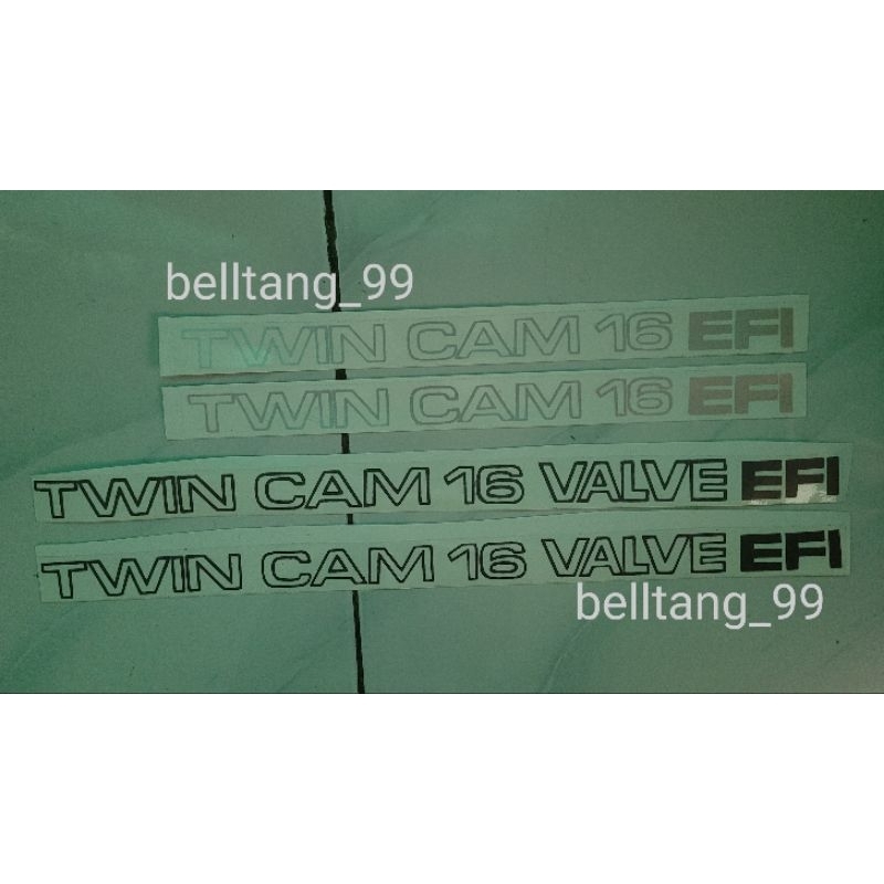 Jual Stiker sticker twin cam 16 valve efi/stiker twin cam 16 efi/stiker ...