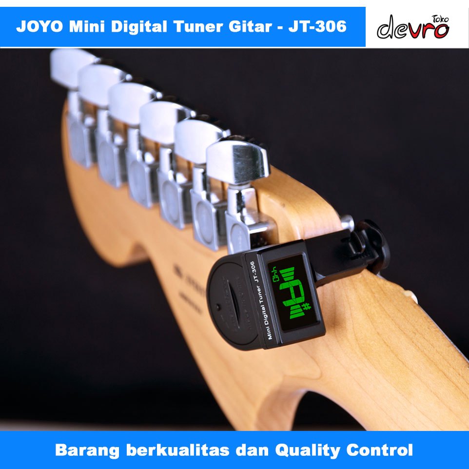 Jual Mini Digital Tuner Gitar Mini Clip-on - JOYO JT-306 | Shopee Indonesia