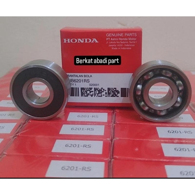 Jual BEARING HONDA 6201 RS 1 PCS LAHER KLAHER BANTALAN RODA KLAHAR LAHAR BERING | Shopee Indonesia