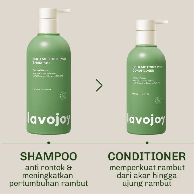 Jual Lavojoy Hold Me Tight Pro Shampoo Conditioner Spring Wonder Anti ...