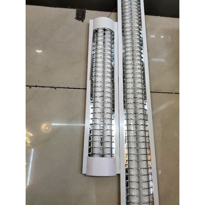 Jual Kap Lampu RM TL LED kisi kisi 2x16 watt | Shopee Indonesia