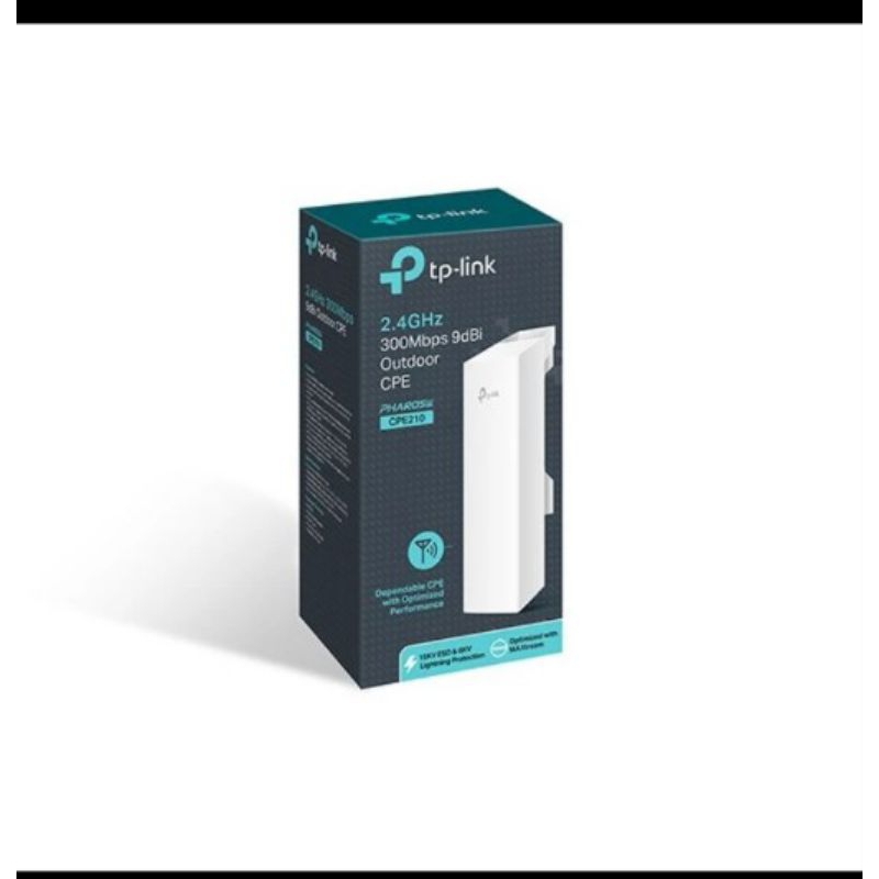 Jual TP-LINK CPE Outdoor 2.4GHz 300Mbps 9dBi, CPE210 free kabel LAN 20M ...