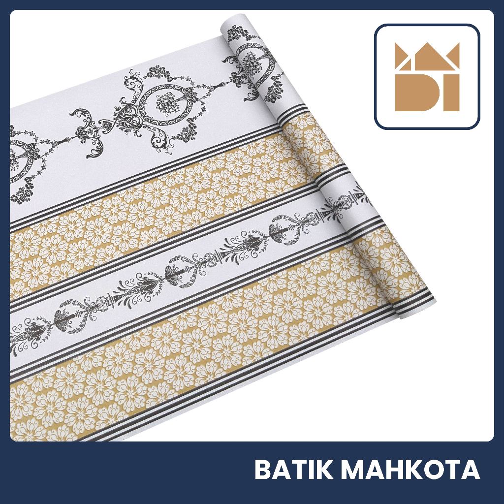 Jual Wallpaper Stiker Dinding Motif Batik Mahkota Putih Cream Size 45 Cm x 7,5-8,5 Meter ...