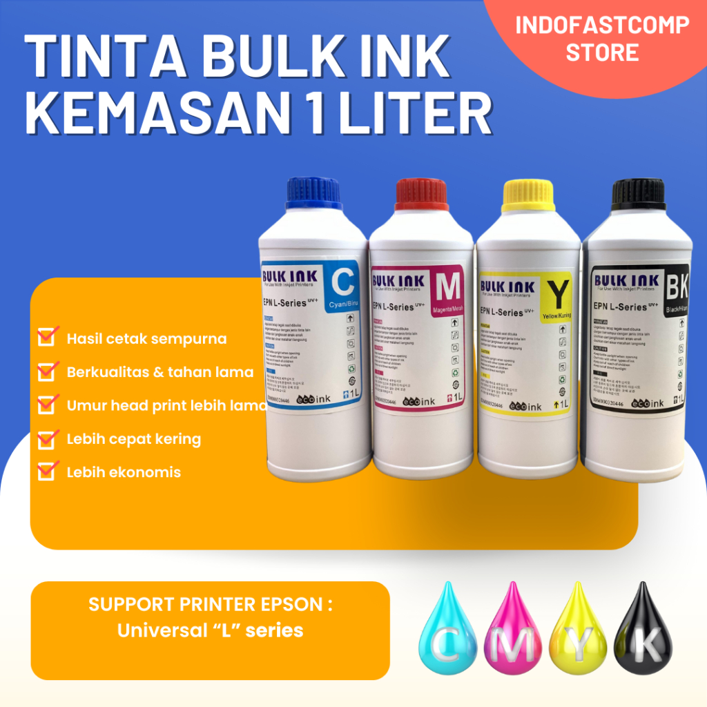 Jual Tinta Epson L Series Bulk Ink Original 1 Liter 664 003 | Shopee ...