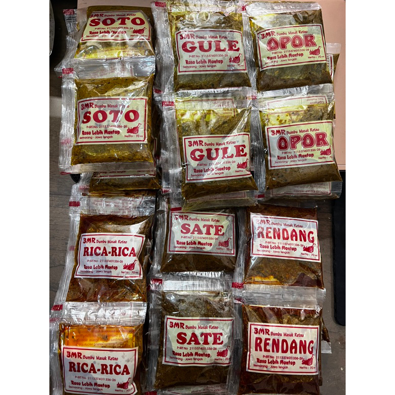 Jual Bumbu Retno 1 renceng isi 10 sachet | Bumbu BMR 1 renteng isi ...