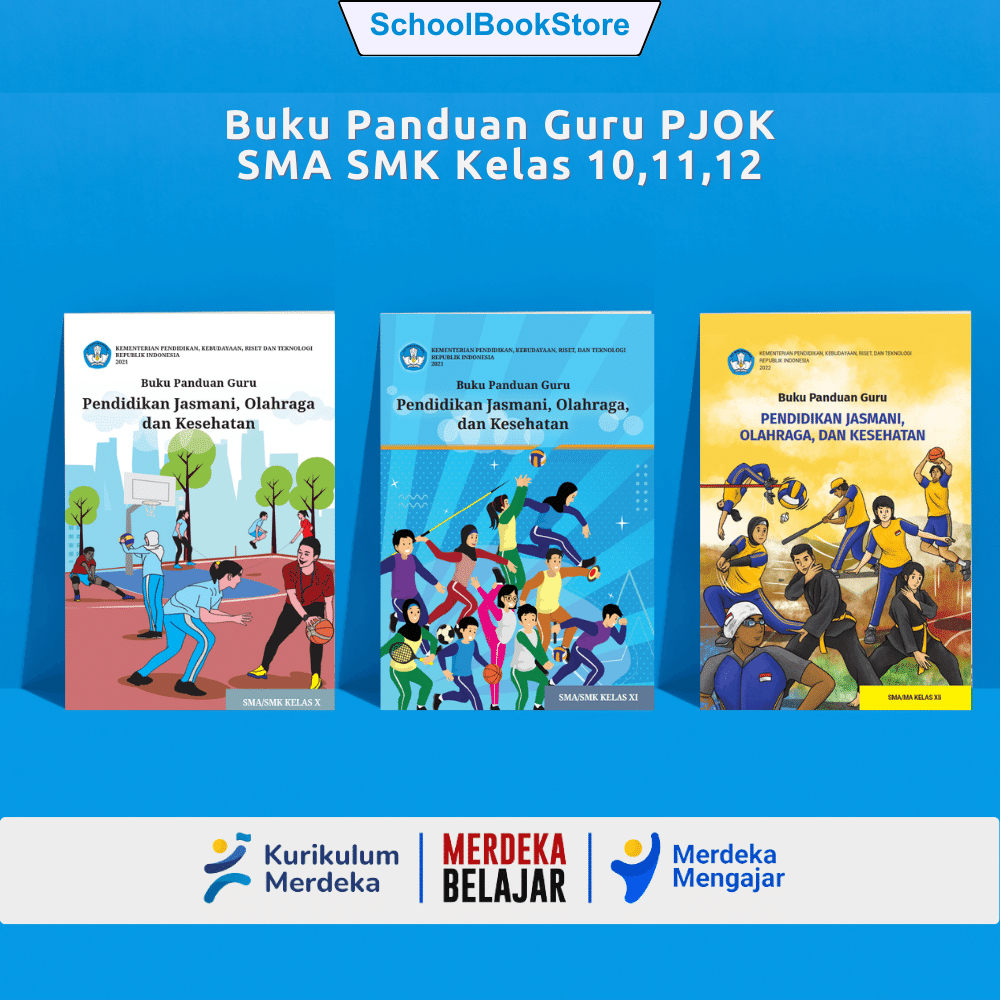 Jual Buku Panduan Guru PJOK Kelas 10,11,12 SMA SMK Kurikulum Merdeka Belajar Buku Pegangan Versi ...