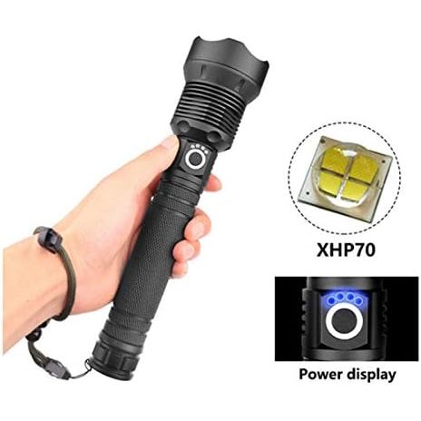 Jual TaffLED Senter Tangan Bisa Zoom LED Flashlight Long Range XHP70.2 ...