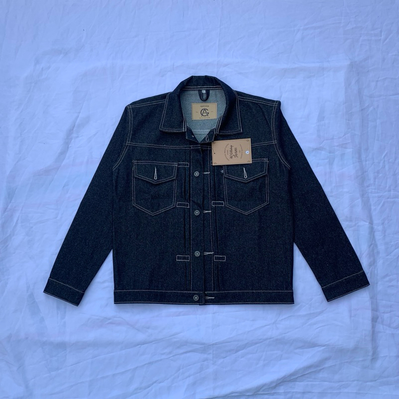 Jual Jaket Denim 14oz - Jaket Jeans Pria - Jaket Denim Trucker - Raw ...