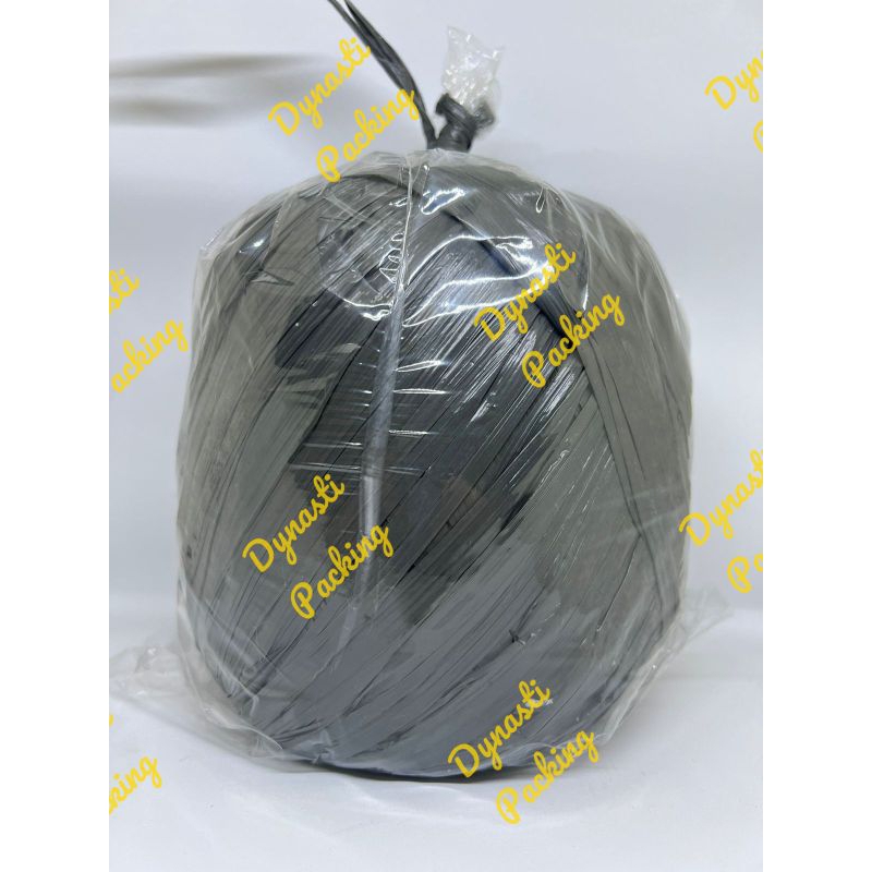 Jual Tali Rafia Roll 1Kg 1 Kg 800Gr 800 Gr Full Dijamin Kuat Hitam Abu ...