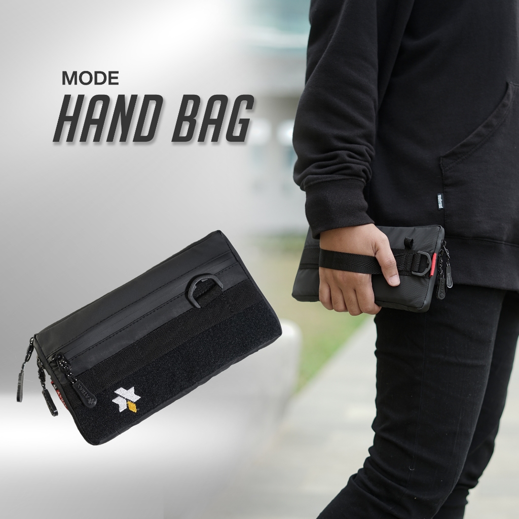 Jual ATRAX - Hand Bag Sling Bag Ares Tas Cowok Cewek Hitam Premium Bimo ...