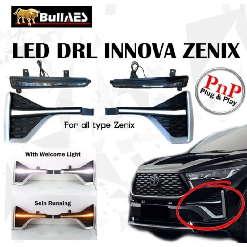 Jual LAMPU LED DRL INNOVA ZENIX MATRIX DRL SEIN RUNNING SEQUINTAL ...