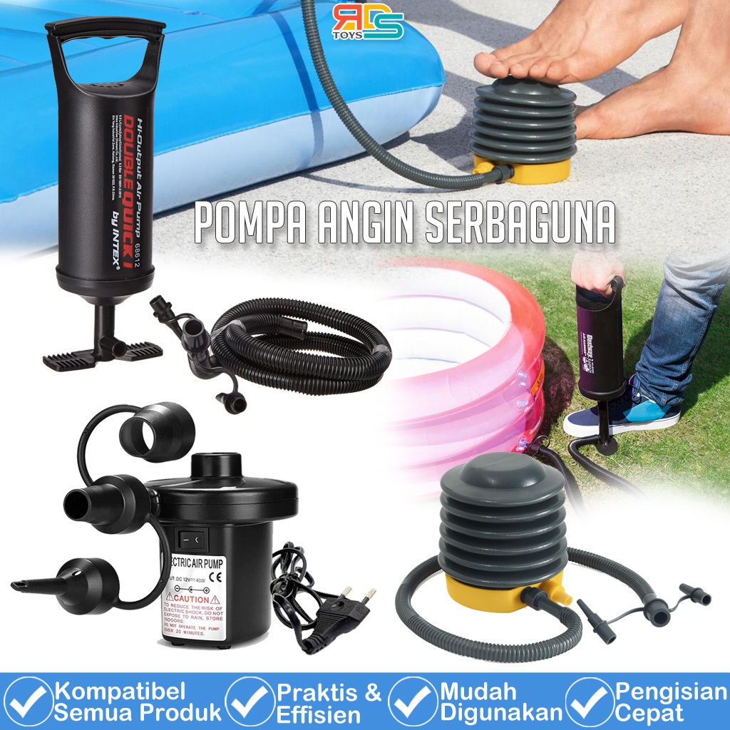 Jual Pompa Angin Serbaguna High Quality / Pompa Injak, Pompa Tabung ...