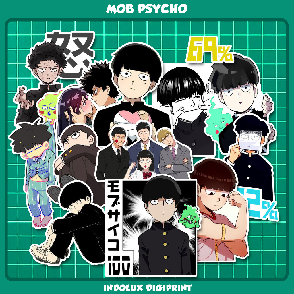 Jual Sticker Mob Psycho 100 Anime Stiker Shigeo Kageyama Teruki ...
