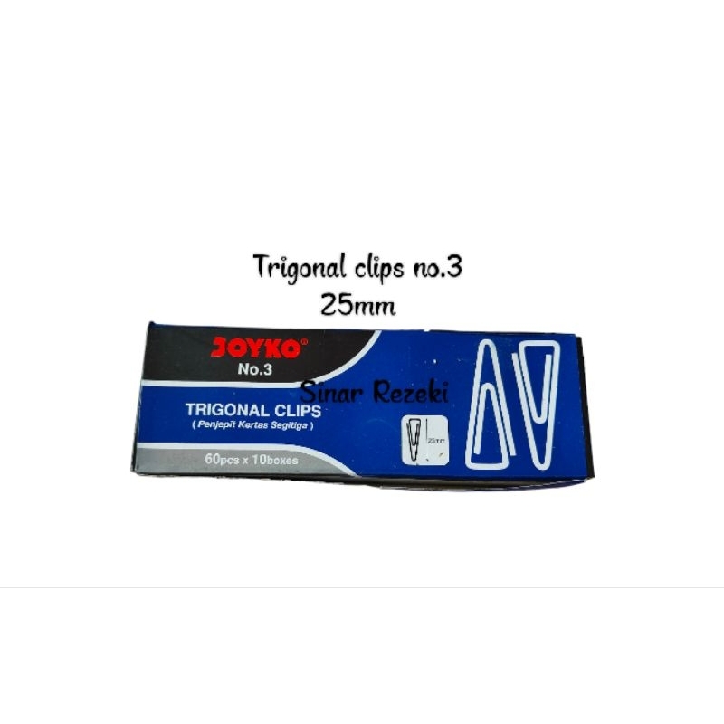 Jual 1 Kotak kecil! No.3/Trigonal clips joyko/trigonal clip ...