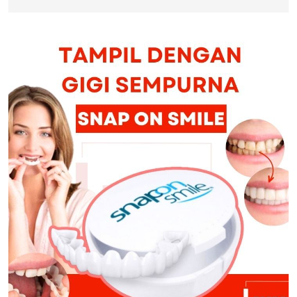 Jual Snap On Smile Venner Gigi Palsu 1 SET (ATAS & BAWAH) Gigi Palsu ...
