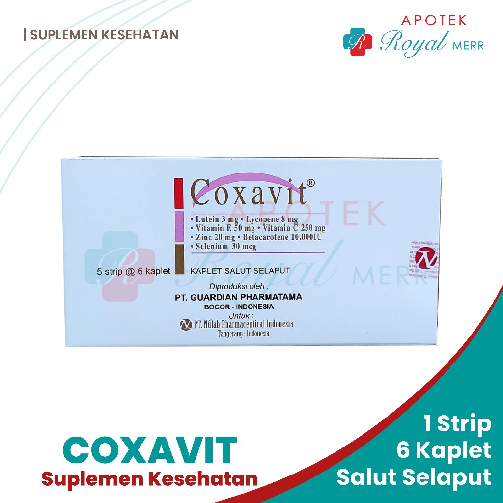 Jual COXAVIT STRIP ISI 6 Tablet Suplement Multivitamin | Shopee Indonesia