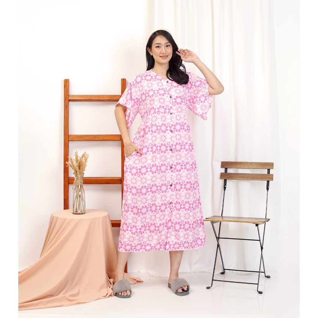 Jual ALEXA_HOMEDRESS - FIT TO XL LD 120 CM TANIA DRESS DASTER LENGAN ...